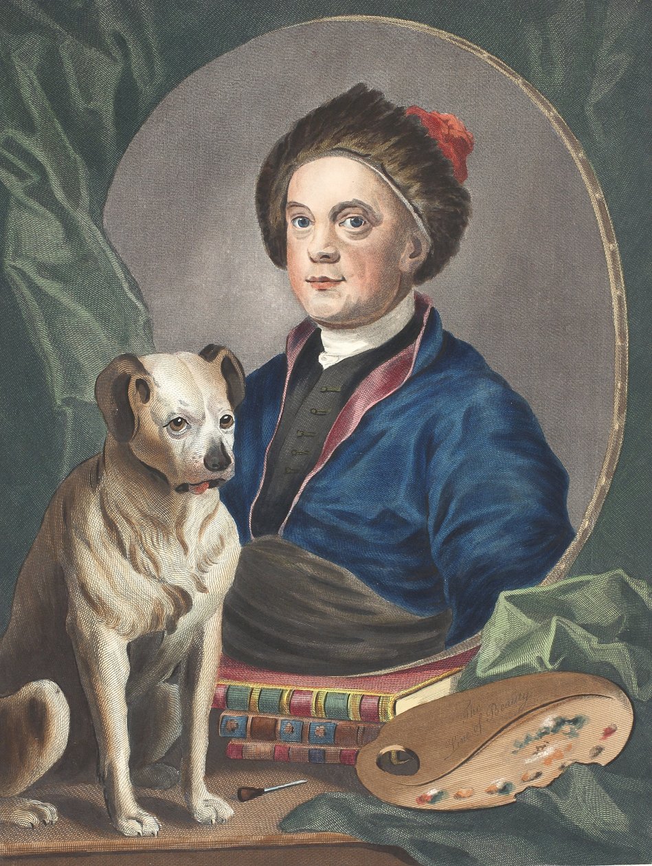 Self Portrait, illustration from 'Hogarth Restored: The Whole Works of ...