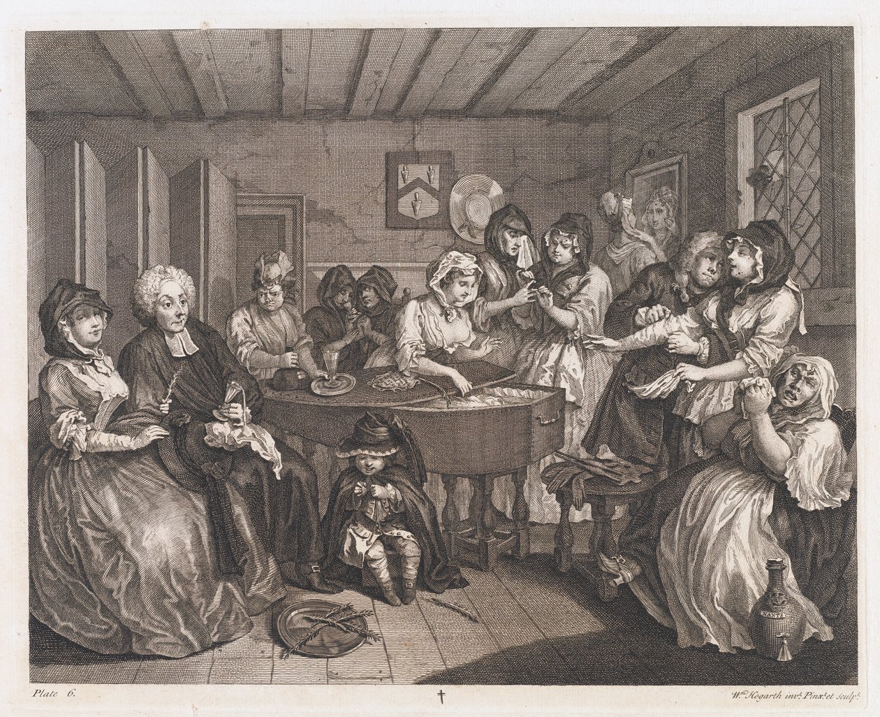 The Harlot's Funeral by William Hogarth: Fine art print
