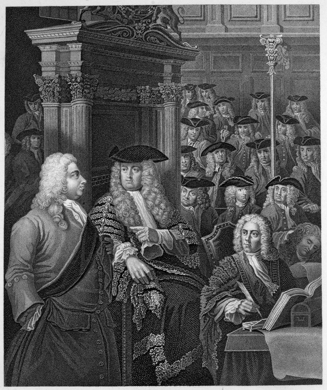 The House of Commons by William Hogarth: Fine art print
