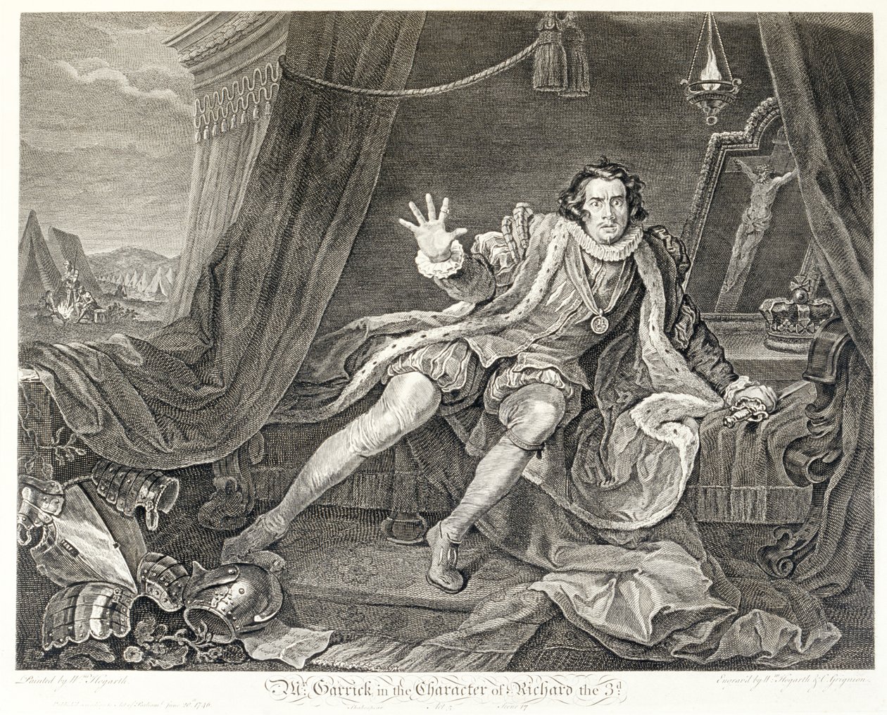 The Actor David Garrick in the Role of Richard III