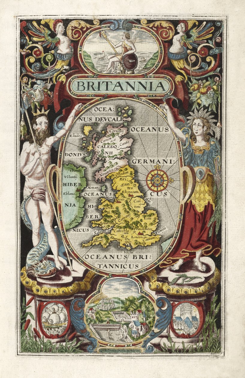 Frontispiece from Britannia, by William Camden, pub. 1607
