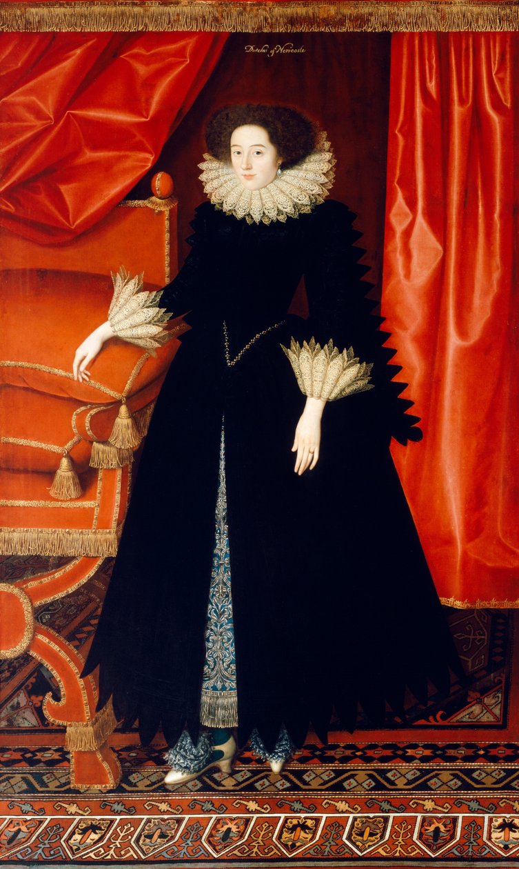 Elizabeth Bassett c.1615 by William Larkin: Fine art print