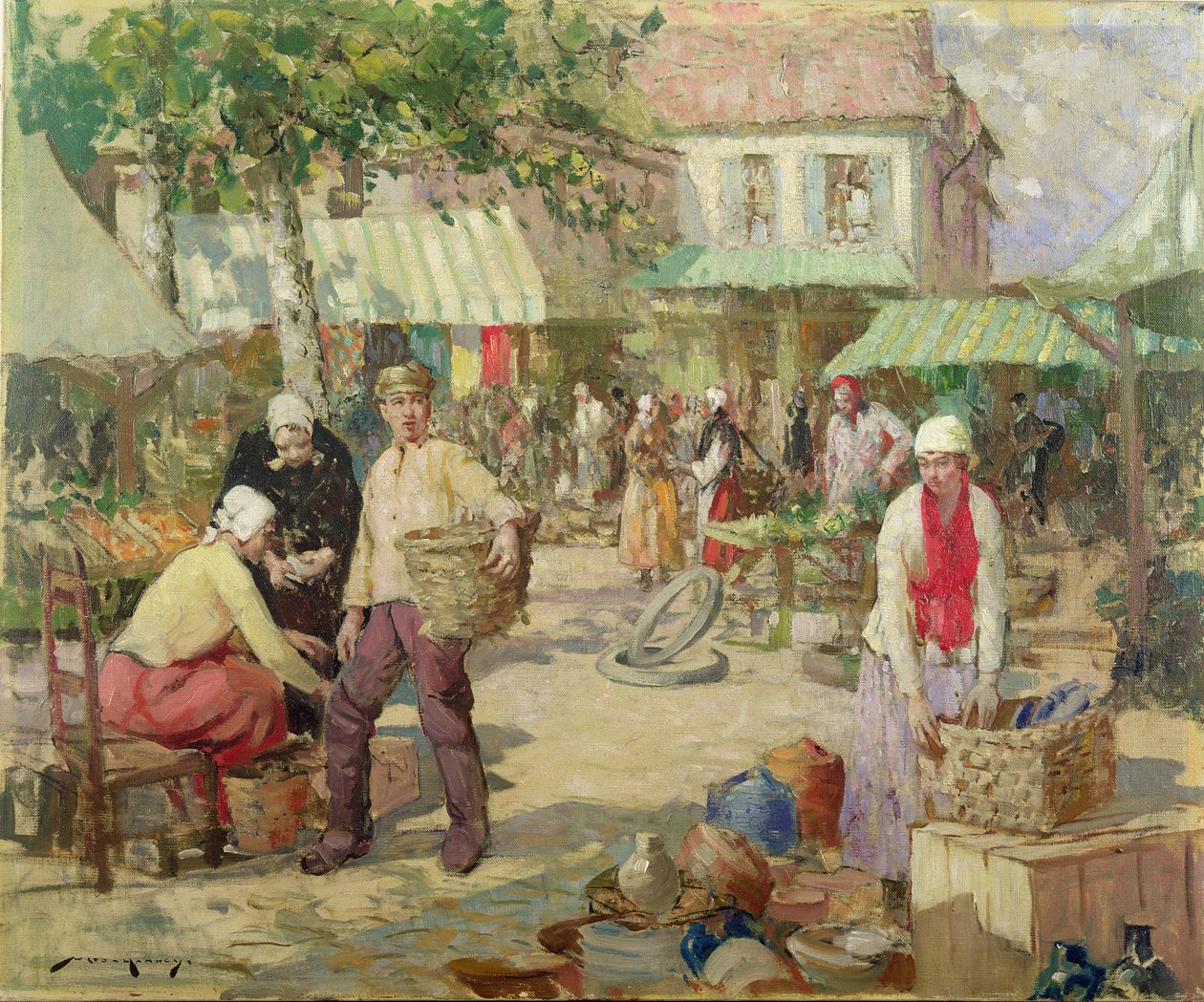 A Breton Market by William Lee Hankey: Buy fine art print