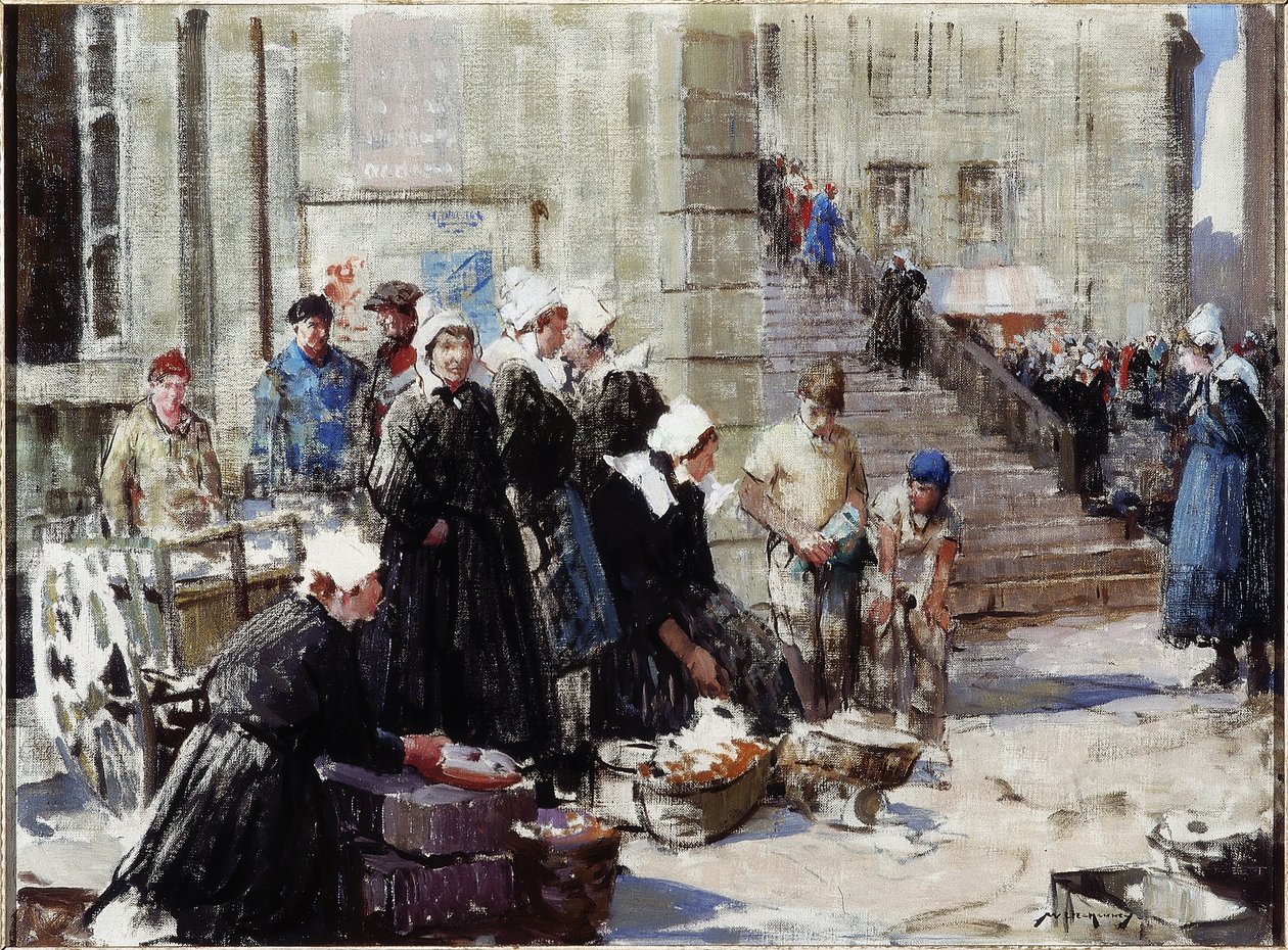 Butter Market, Concarneau by William Lee Hankey
