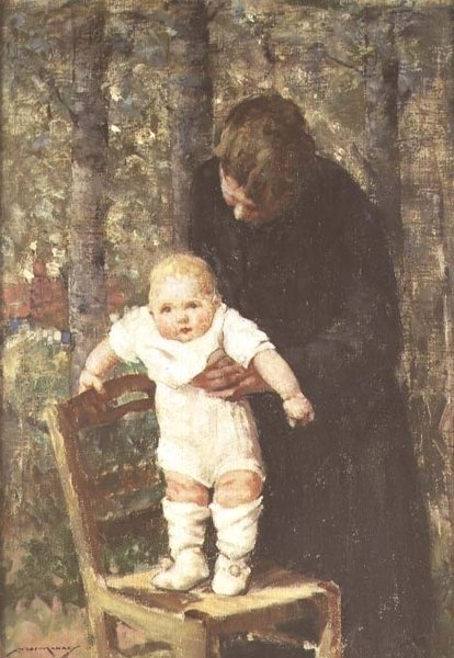 First Steps by William Lee Hankey: Premium art reproduction