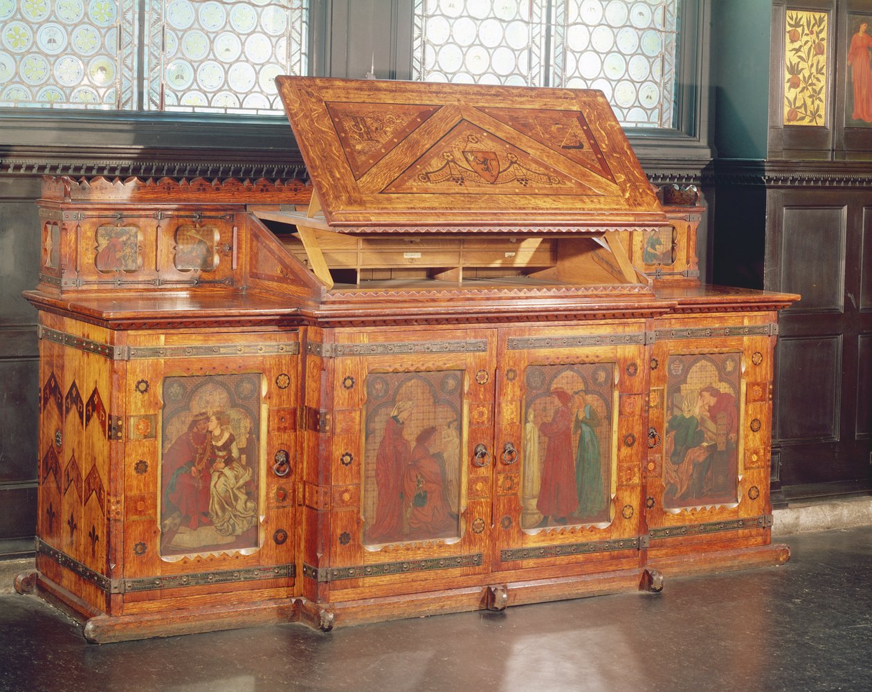 King Rene's Honeymoon Cabinet, Designed by J.P. Seddon
