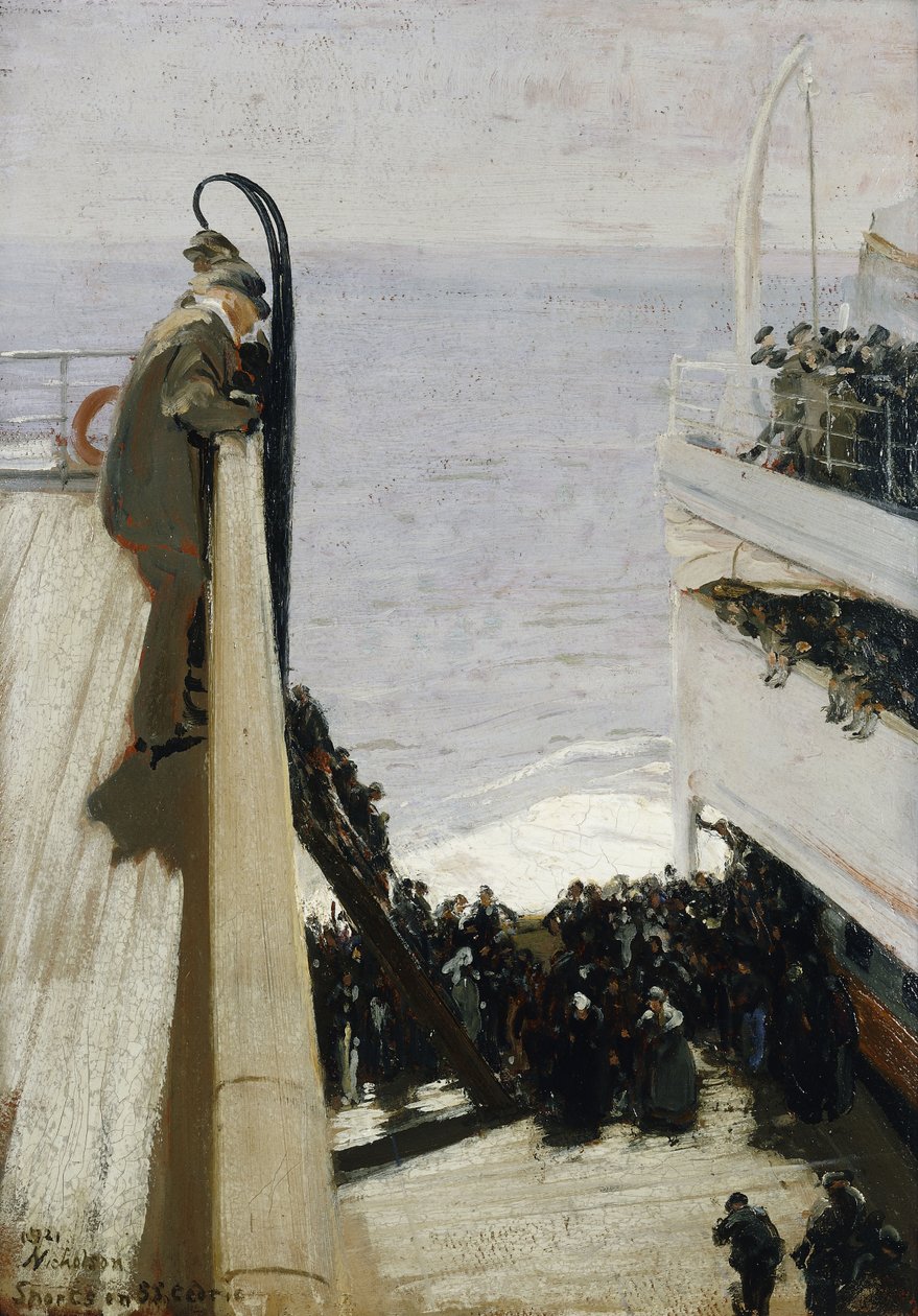 Sport on the S.S. Cedric by William Nicholson