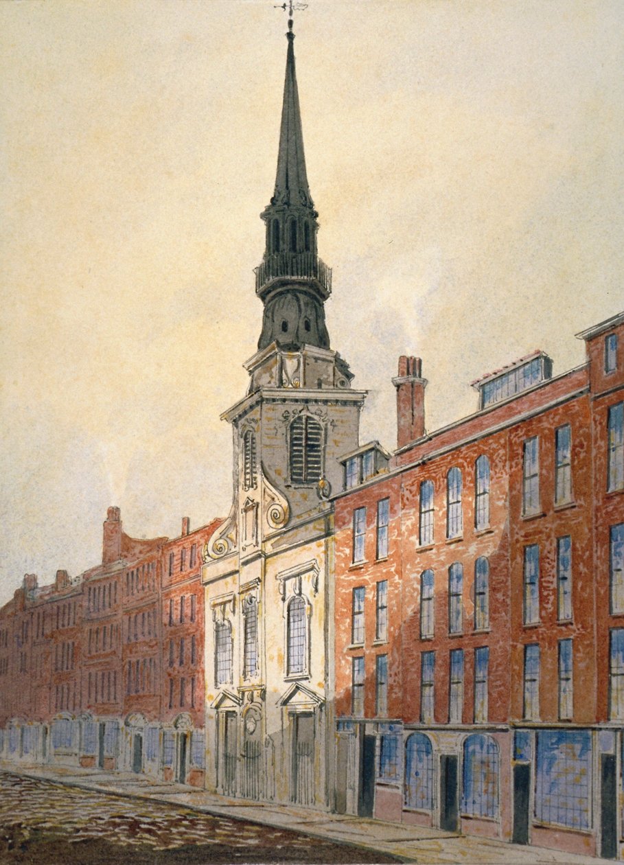 Church of St Martin within Ludgate and Ludgate Hill, City of London, 1815