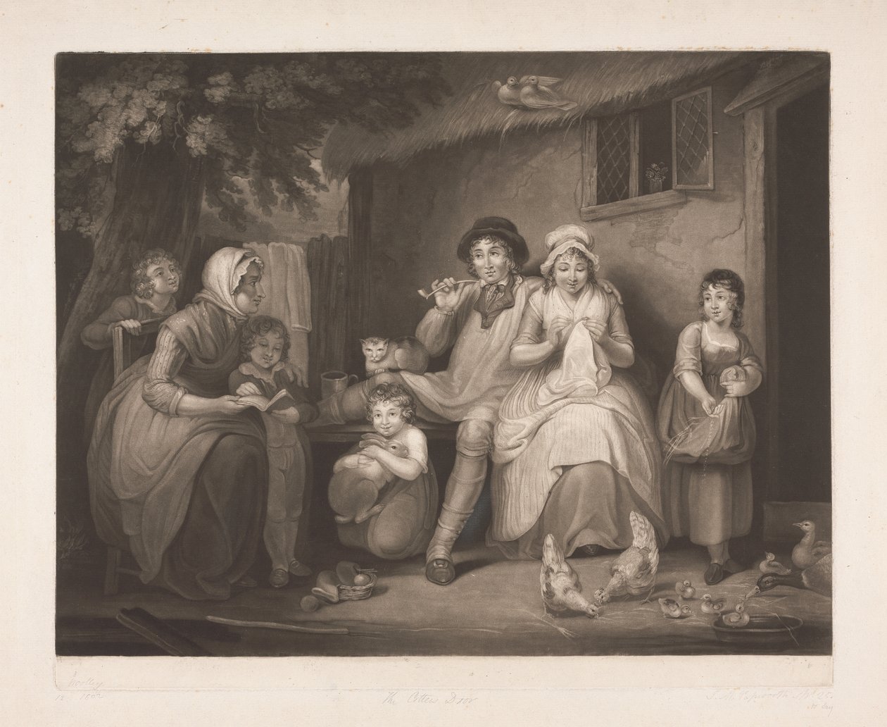 The Cottar's Door by William Say: Buy fine art print