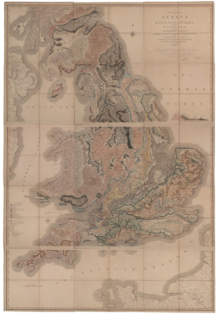 Delineation of the Strata of England and Wales with a Part of Scotland