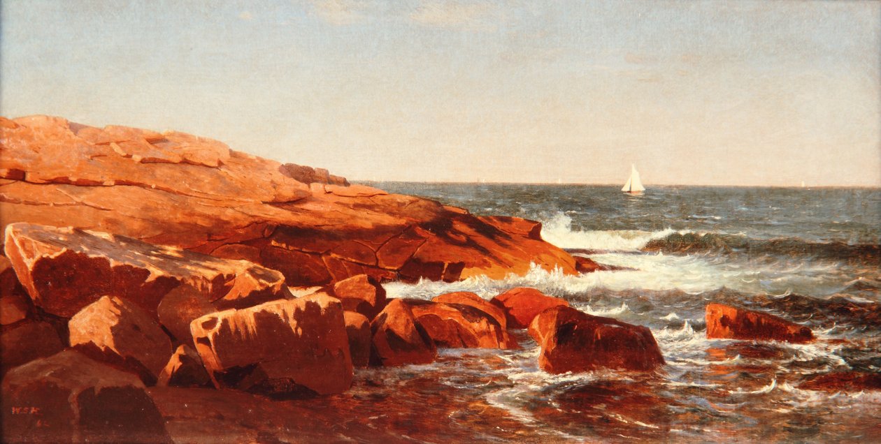 Rocky Shore by William Stanley Haseltine: Fine art print