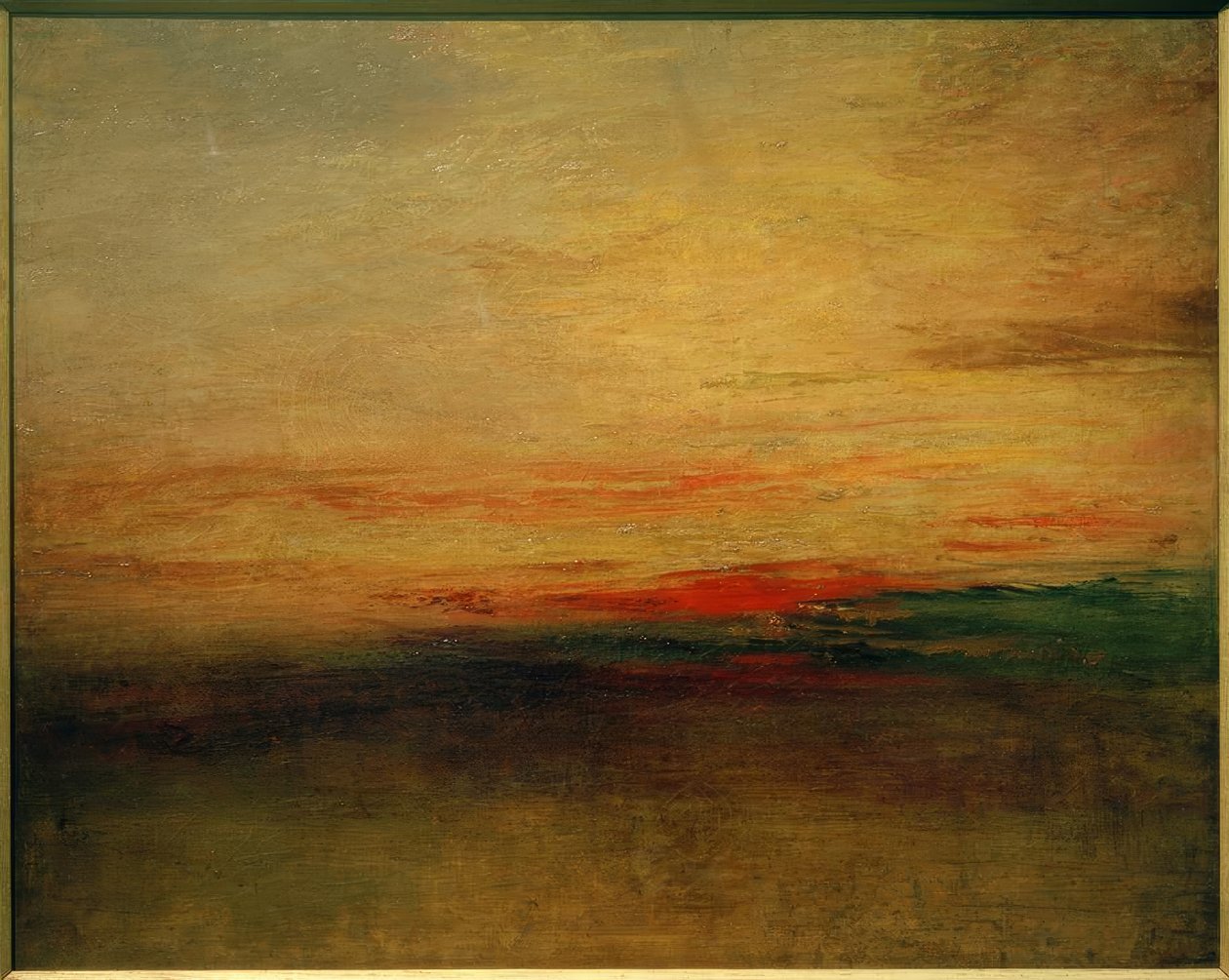 Sunset(?) by Joseph Mallord William Turner: Fine art print