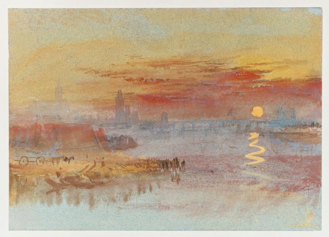 The Scarlet Sunset by Joseph Mallord William Turner