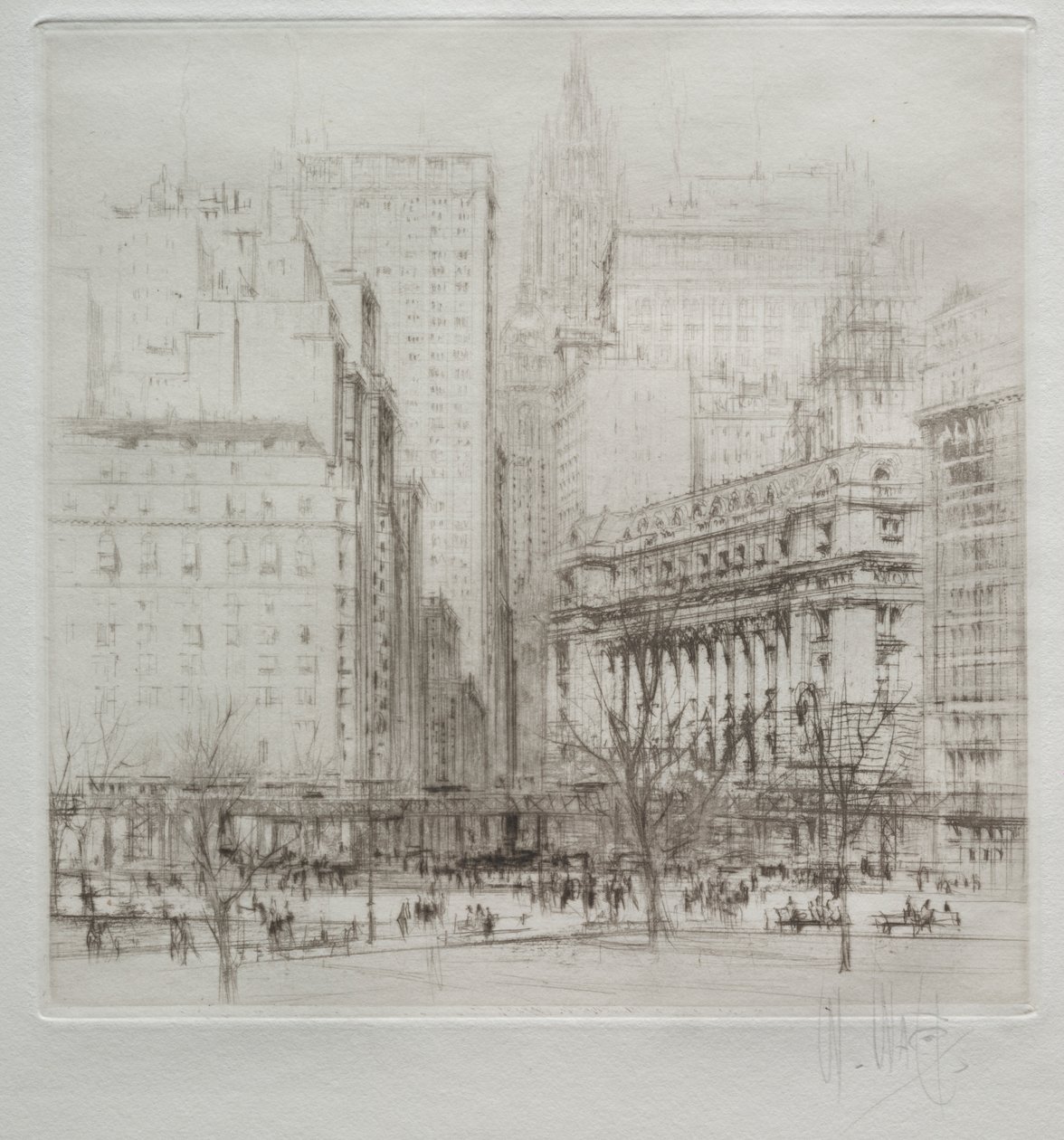 New York City: Battery Place by William Walcot