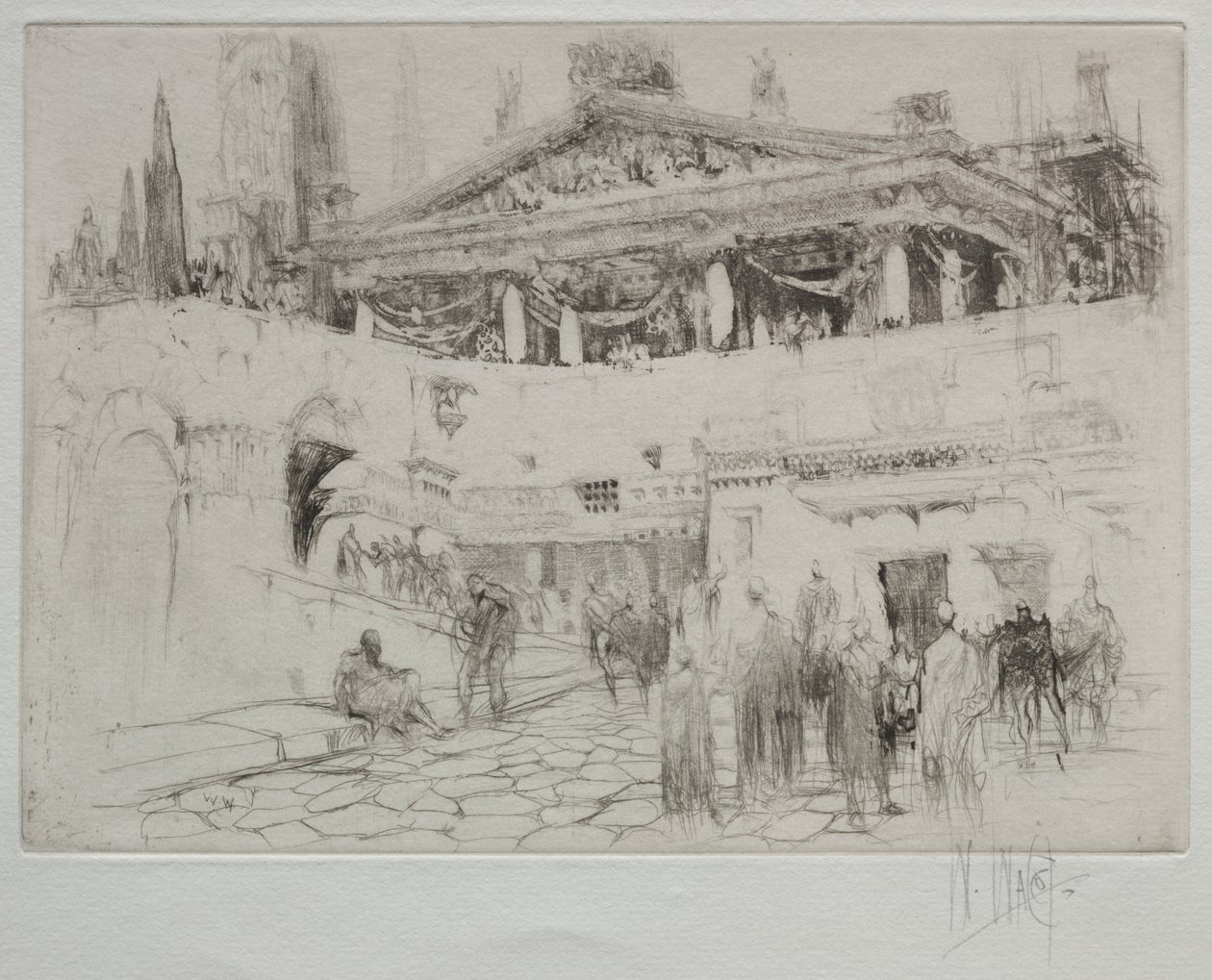 The First Wooden Temple of Jupiter by William Walcot