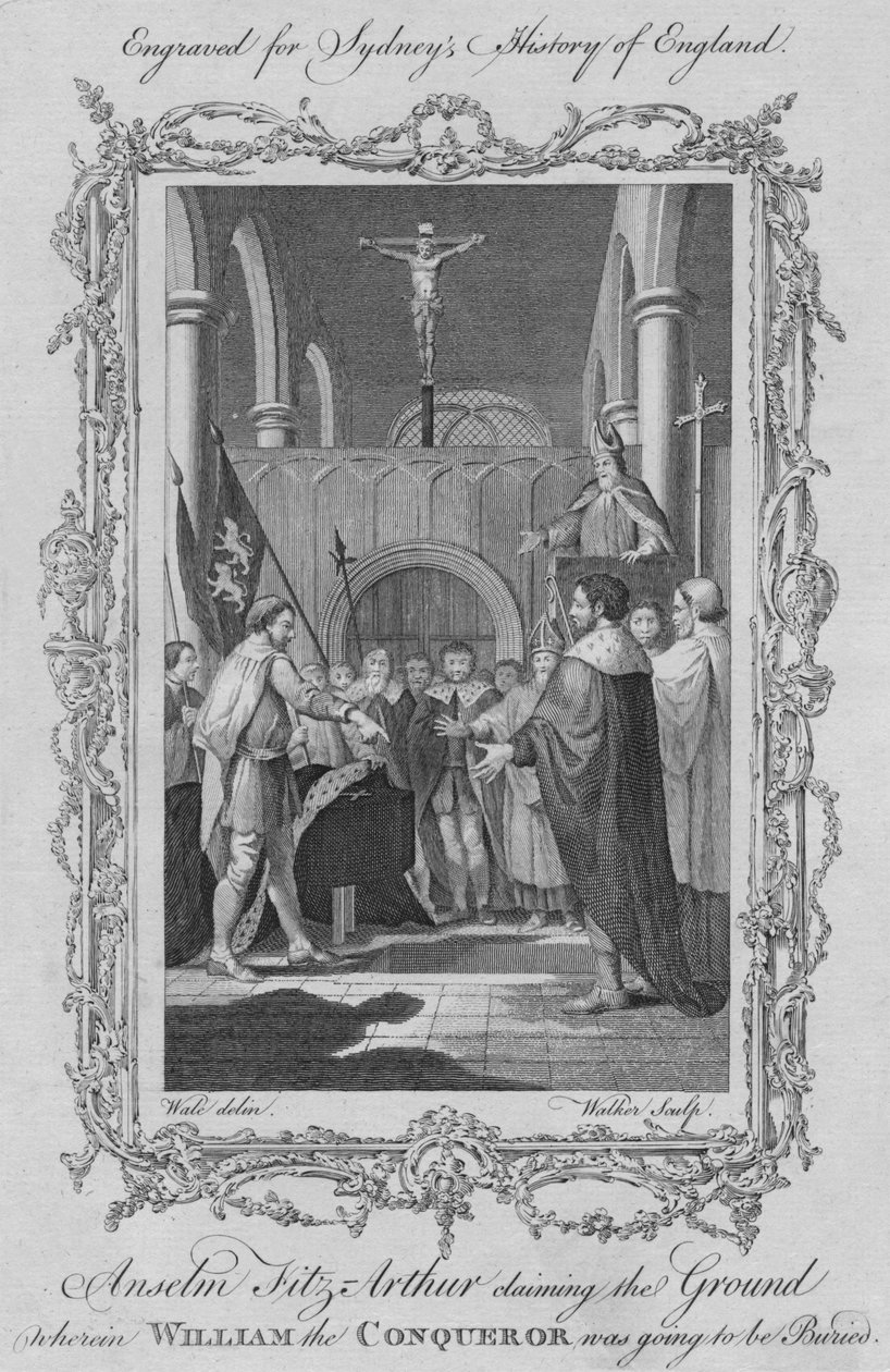 Anselm Fitz Arthur Claiming the Ground Where William the Conqueror Was ...