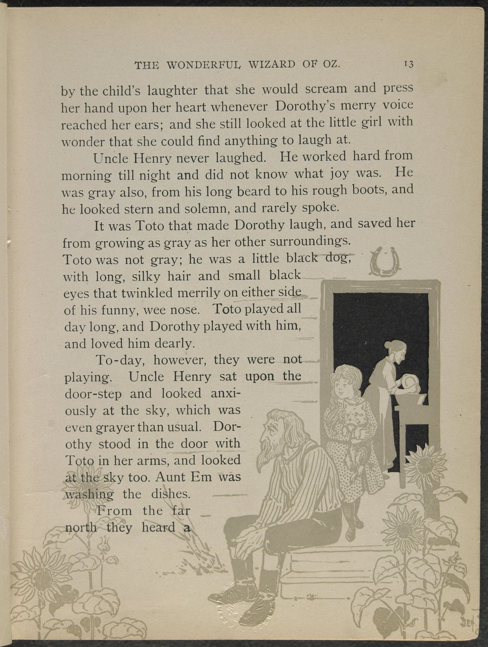 Illustration from "The Wonderful Wizard of Oz" by Lyman Frank Baum