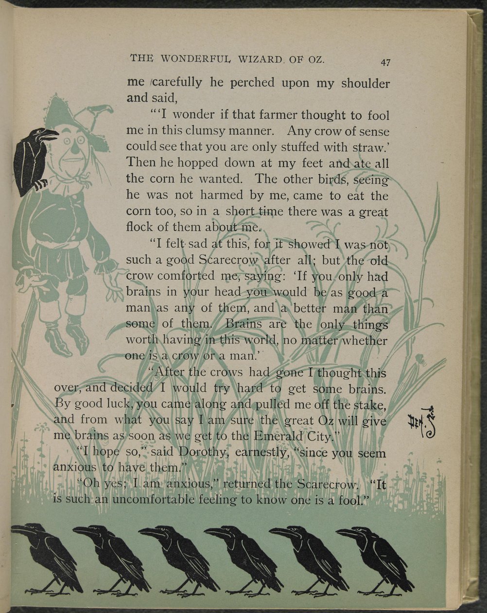 Illustration from "The Wonderful Wizard of Oz" by Lyman Frank Baum