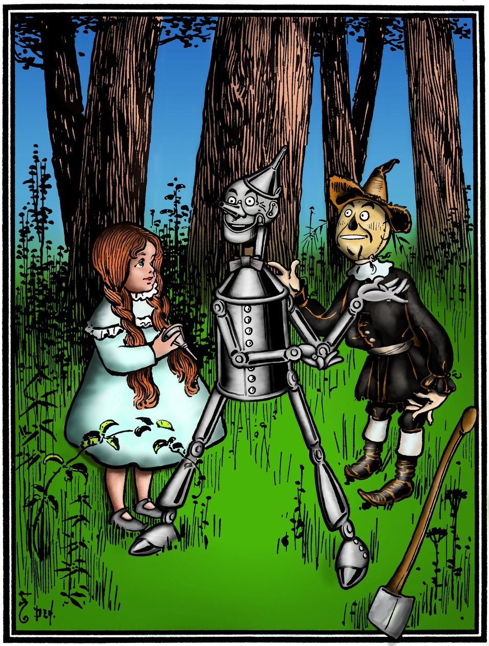 The Wizard of Oz - Illustration by William Wallace Denslow - Dorothy ...
