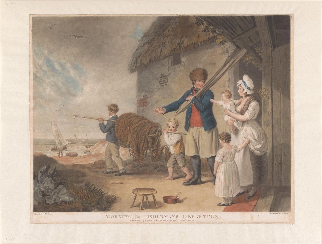 Fisherman Bidding Farewell to His Family (Morning, The Fisherman's ...