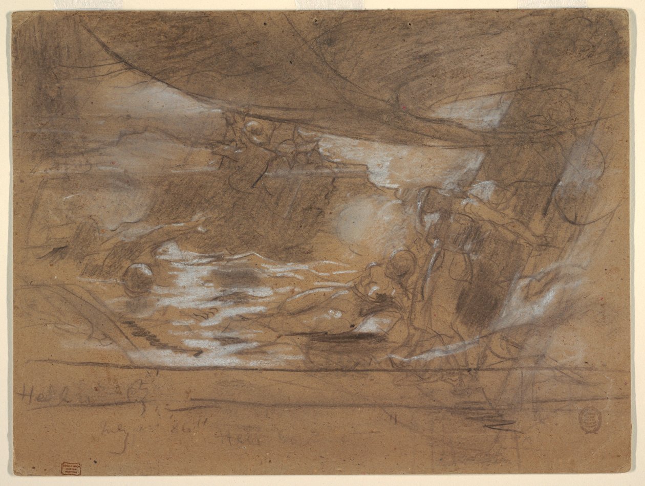 Ship Deck with Two Women, possibly July 15, 1886