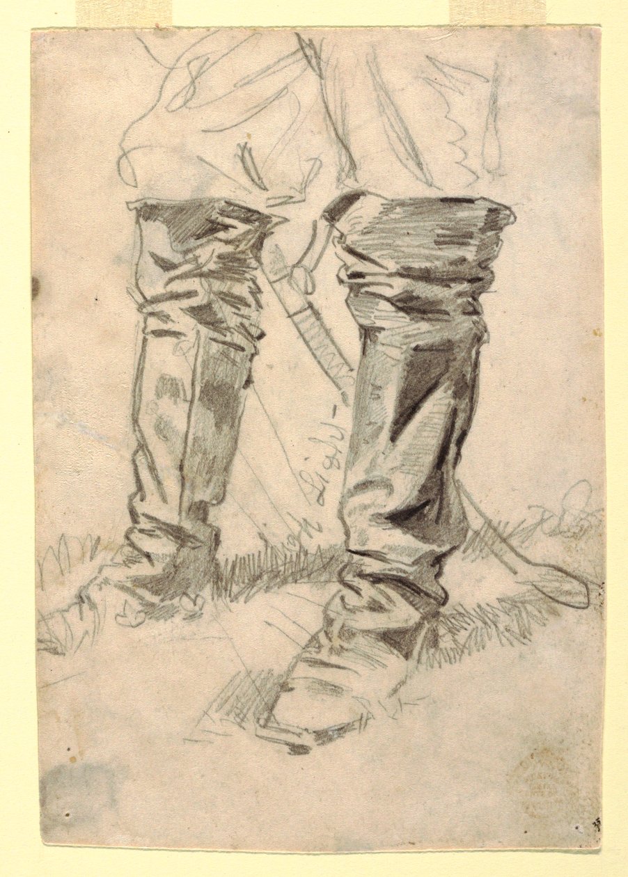 Study of Cavalry Officer's Boots, 1862–64 by Winslow Homer