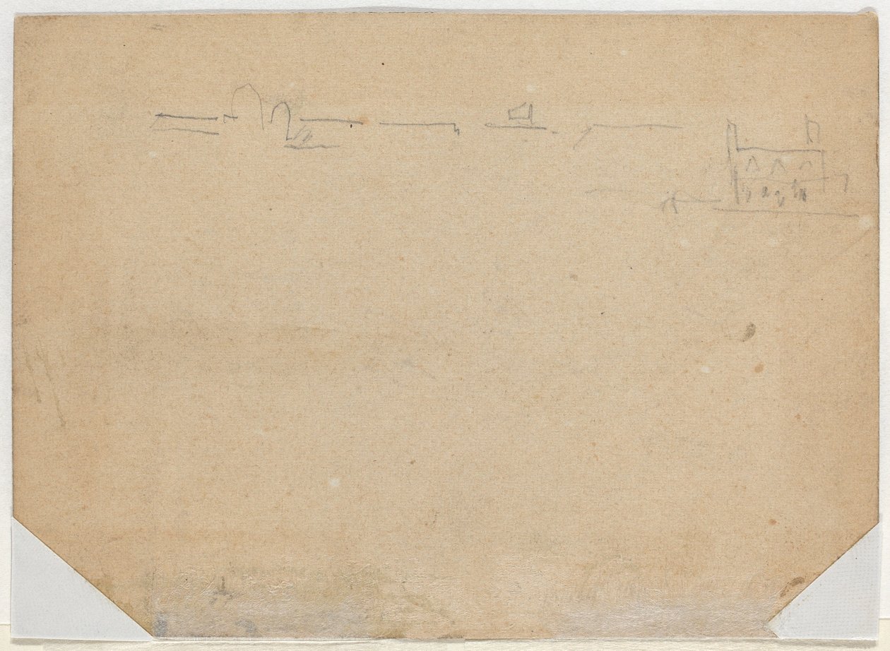 Roof Line [verso], 1862 by Winslow Homer: Fine art print