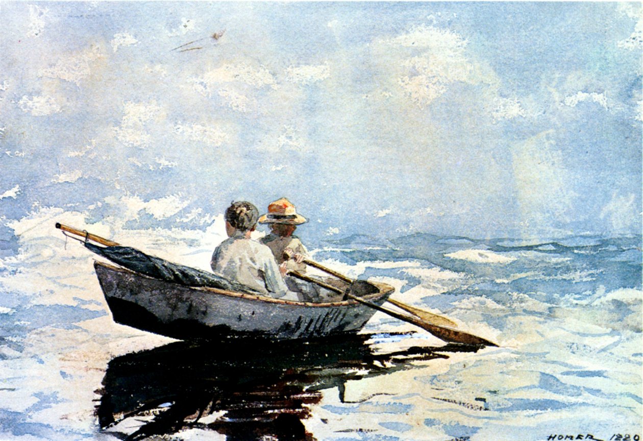 Rowing the Boat by Winslow Homer: Buy fine art print
