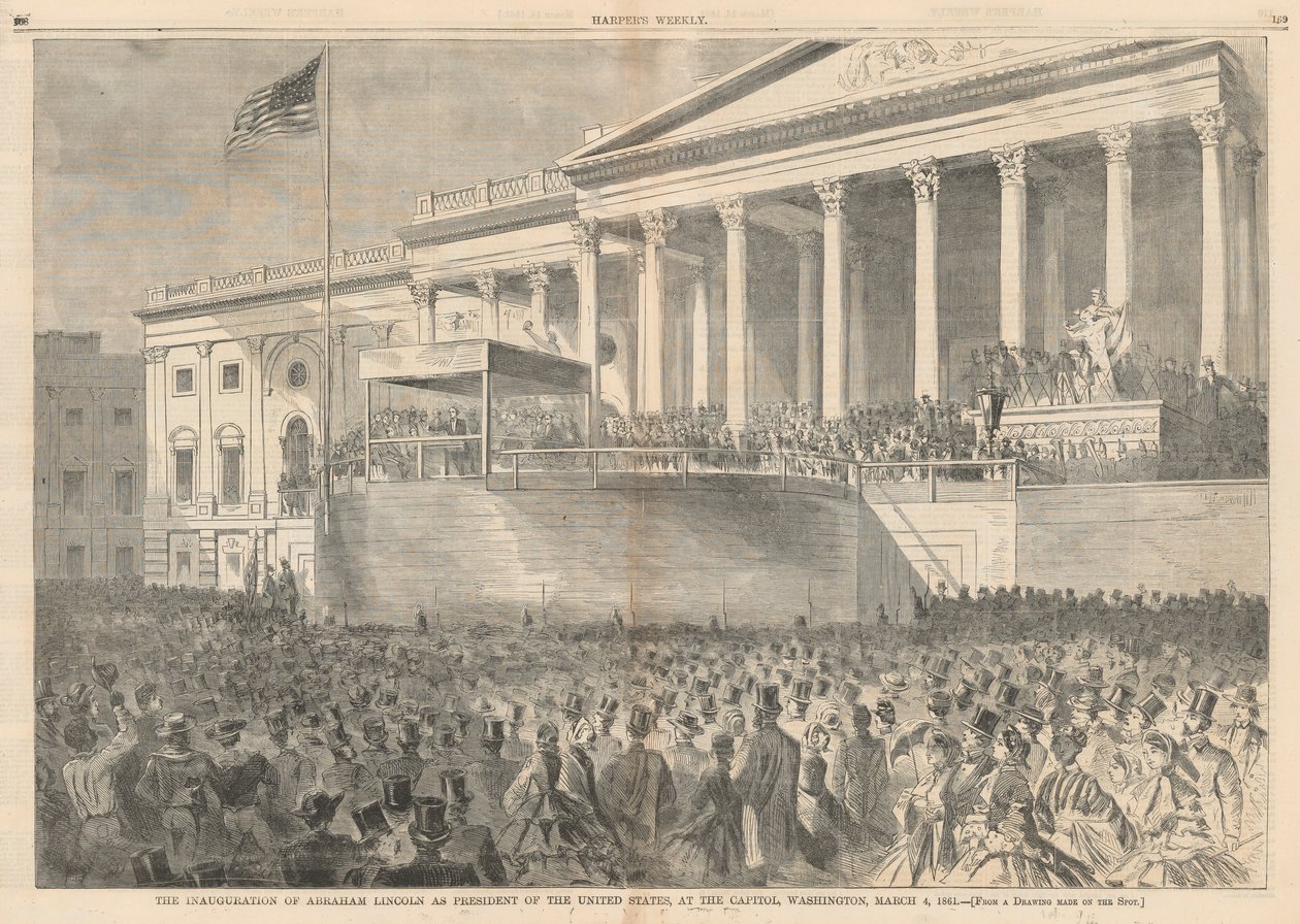 The Inauguration of Abraham Lincoln as President of the United States ...
