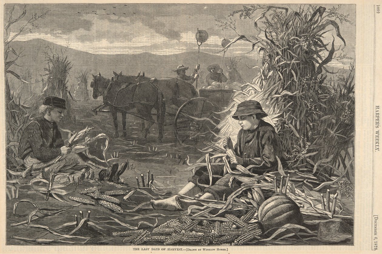 The Last Days of Harvest, from Harper by Winslow Homer