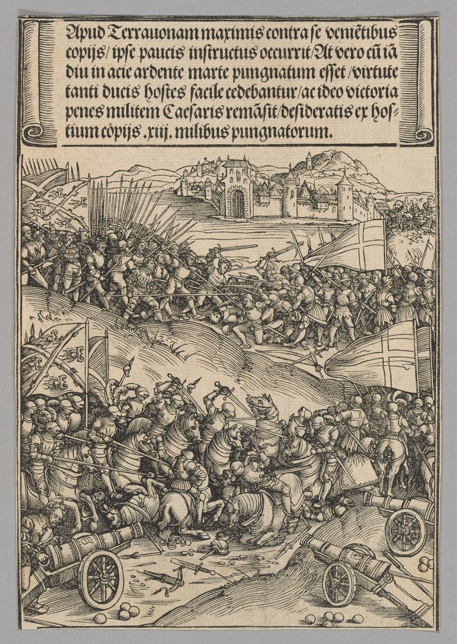 Battle of Guinegate, plate 4 from Historical Scenes from the Life of ...