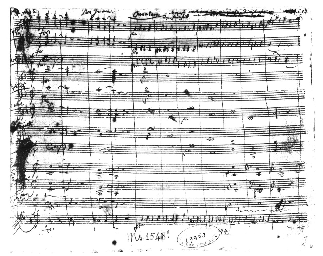 Overture of the Opera 'Don Giovanni'