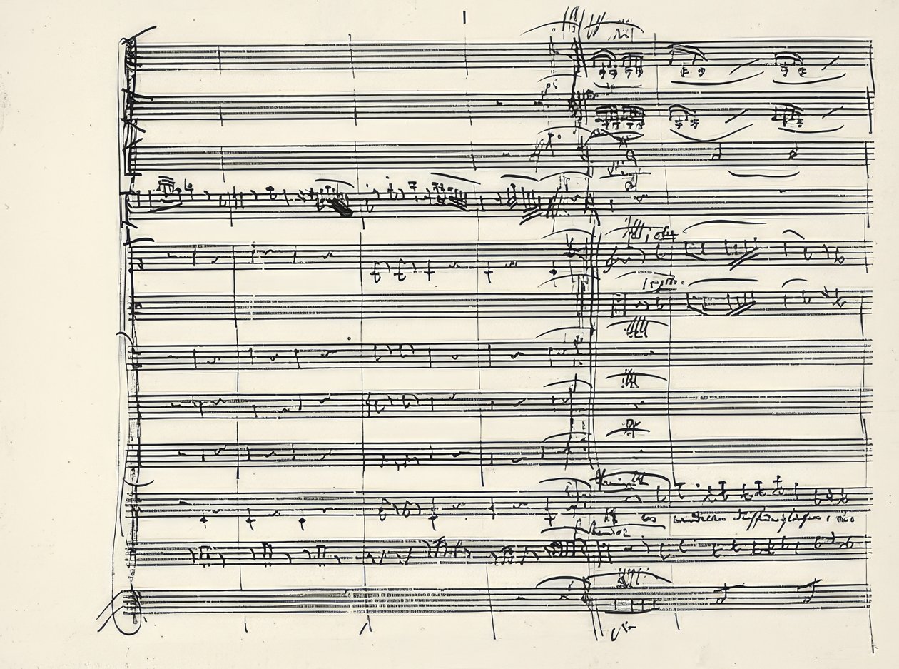 Wolfgang Amadeus Mozart, Austrian Composer. Autograph of the Conclusion ...