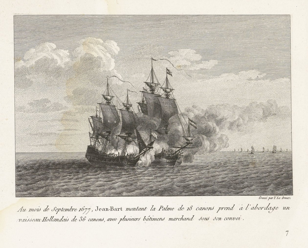 Jan Bart Captures a Dutch Frigate, 1677 (In September 1677, Jean-Bart ...