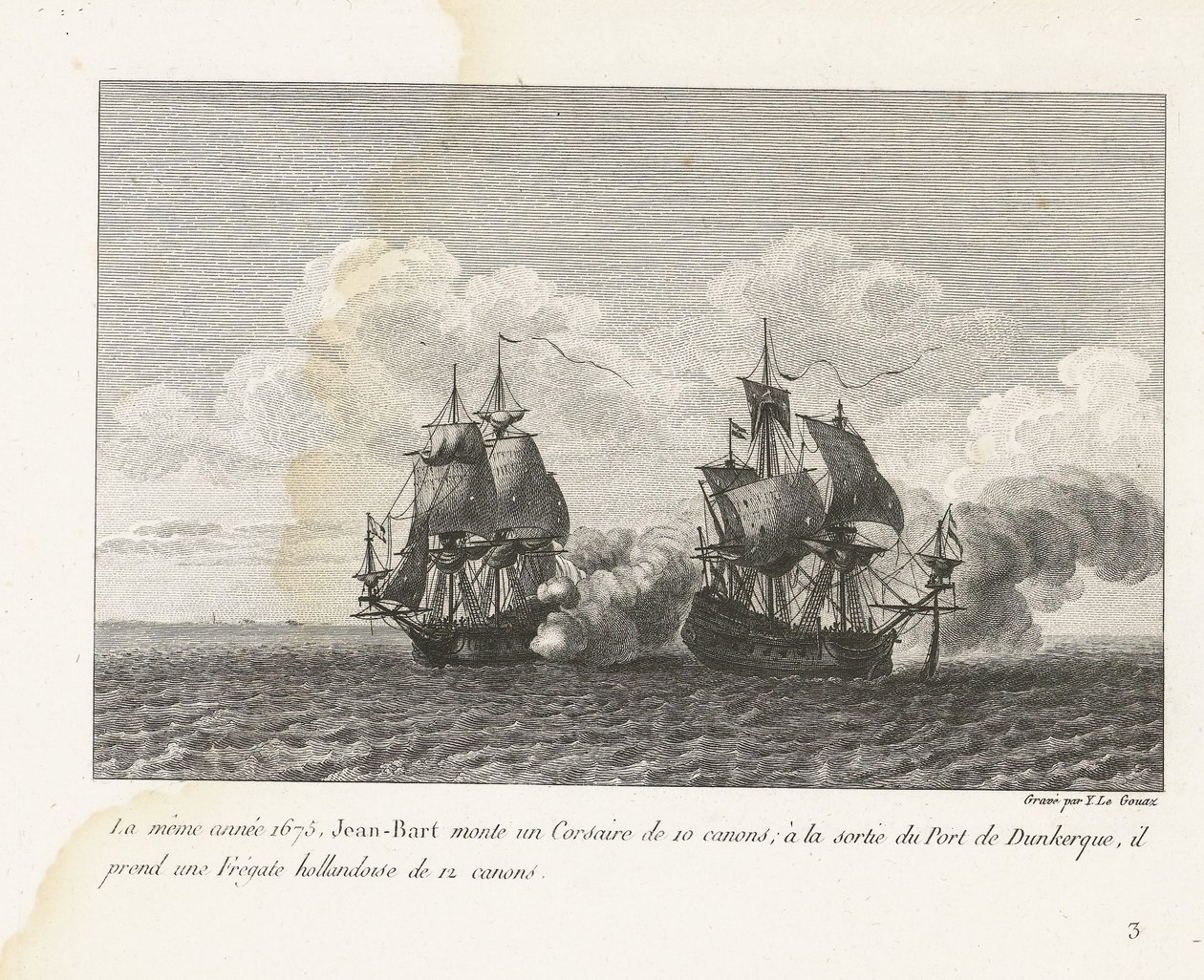 Jan Bart Captures a Dutch Frigate near Dunkirk, 1675