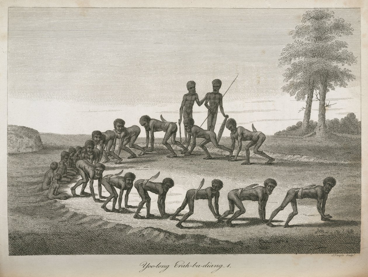Aboriginal Men Imitating Dogs, Australia