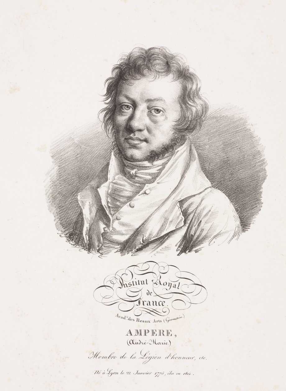 Andre-Marie Ampere, French Physicist and Mathematician, c 1820