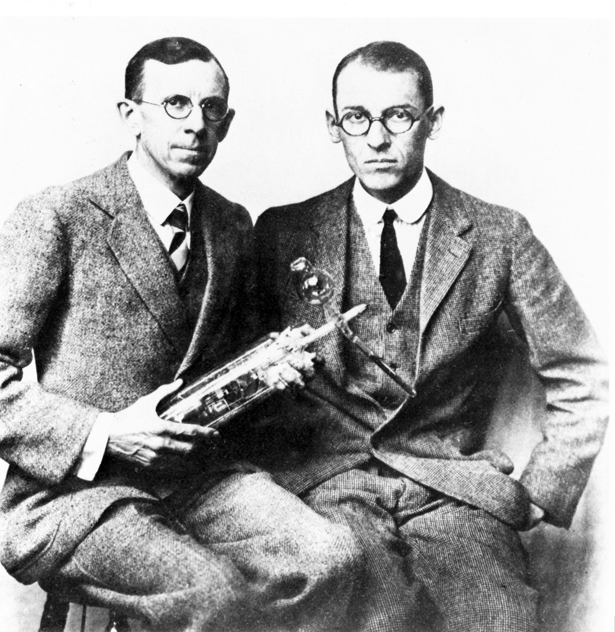 Clinton J Davisson and Lester H Germer, American Physicists, c 1927