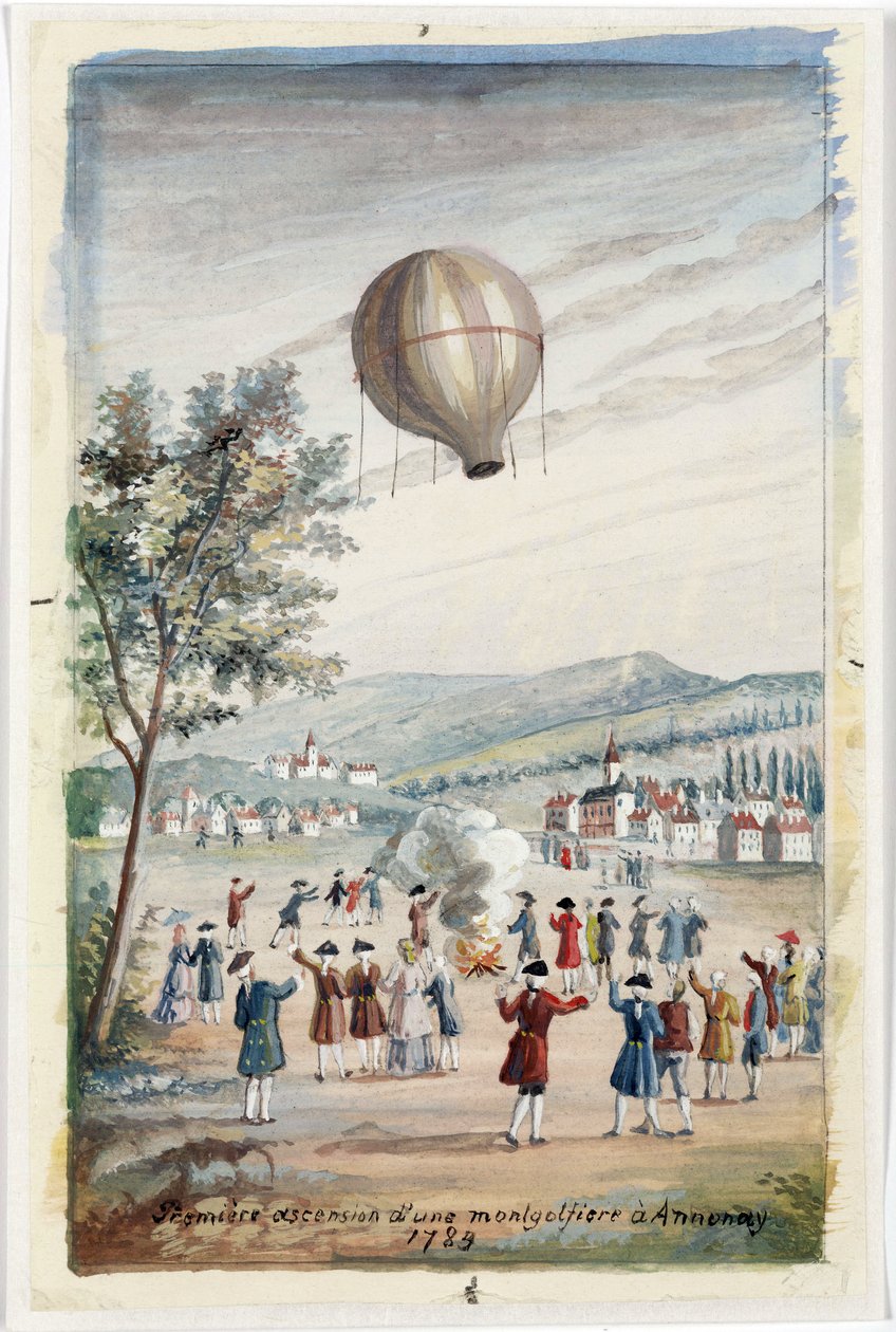 First Ascension of a Montgolfier at Annonay, France, 5 June 1783