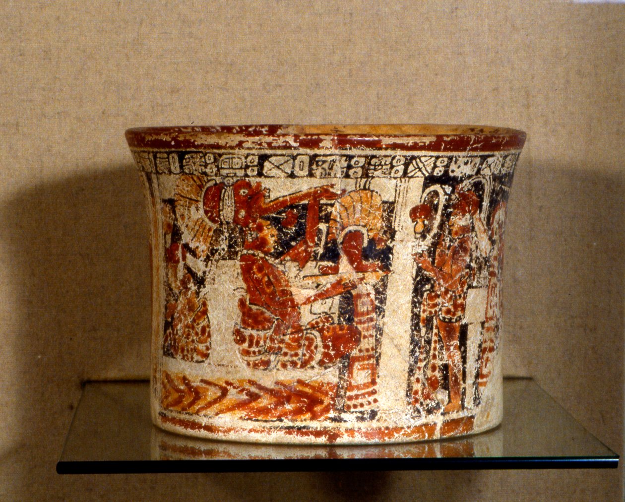 Funeral Vessel from Calakmul, Late Classic Period (600-900 AD)