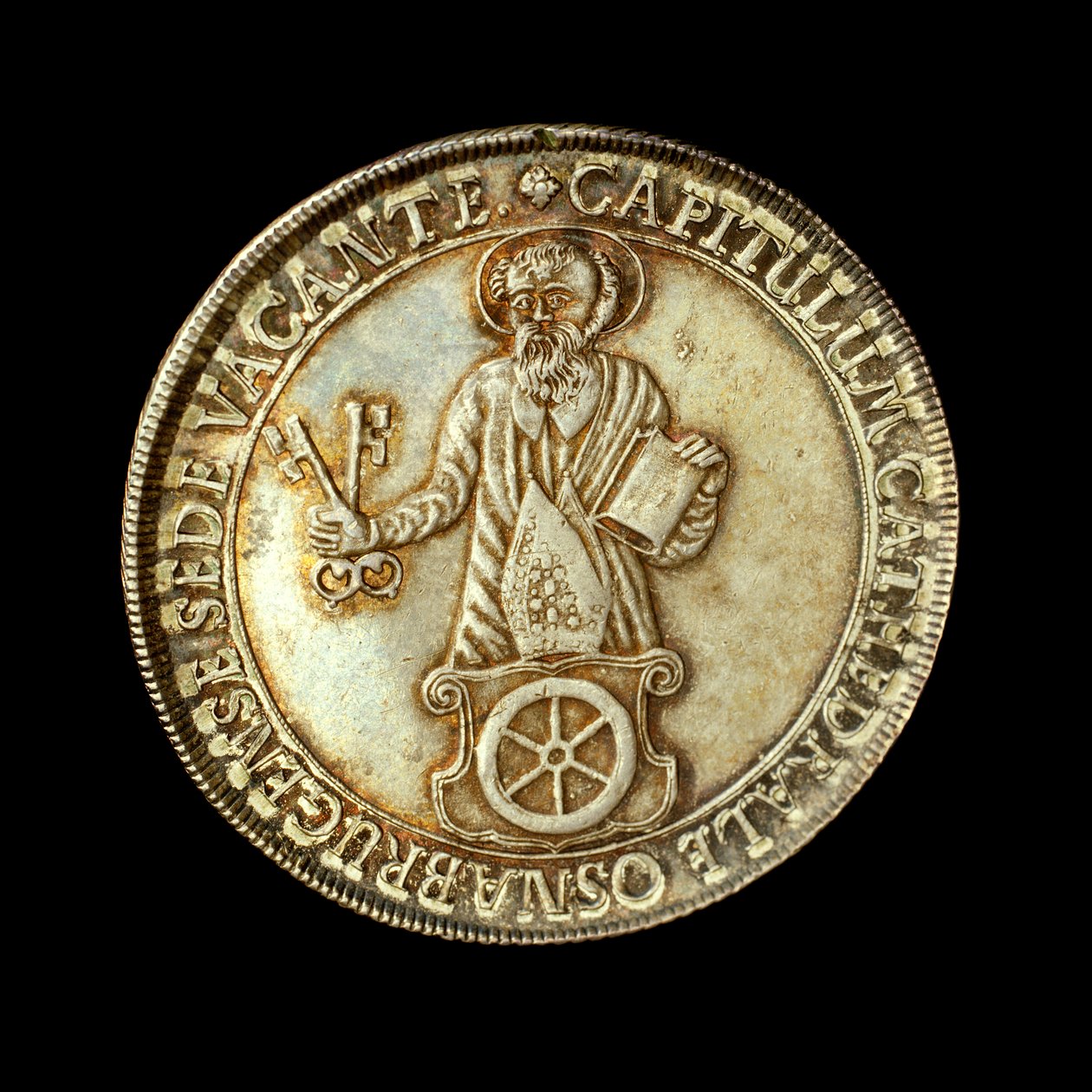 German Coin depicting full length figure of St. Peter, Patron Saint of ...