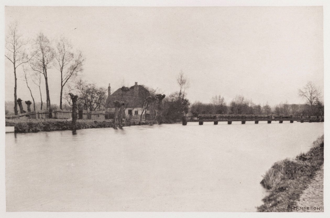 King's Weir, River Lea by Frederick (attr. to) Barnard