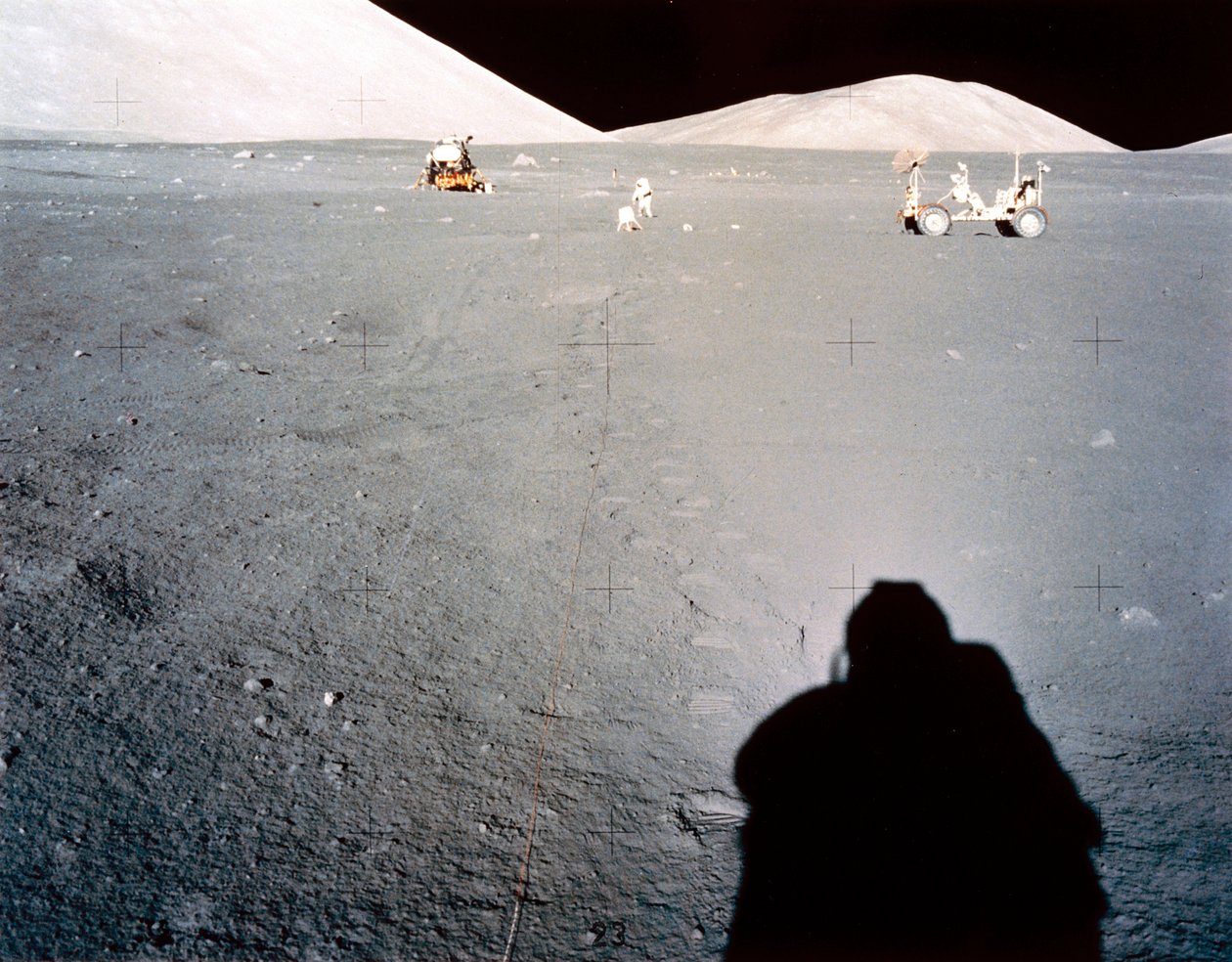 Manned Space Flight, USA, Apollo 17 Lunar Base at Taurus Littrow