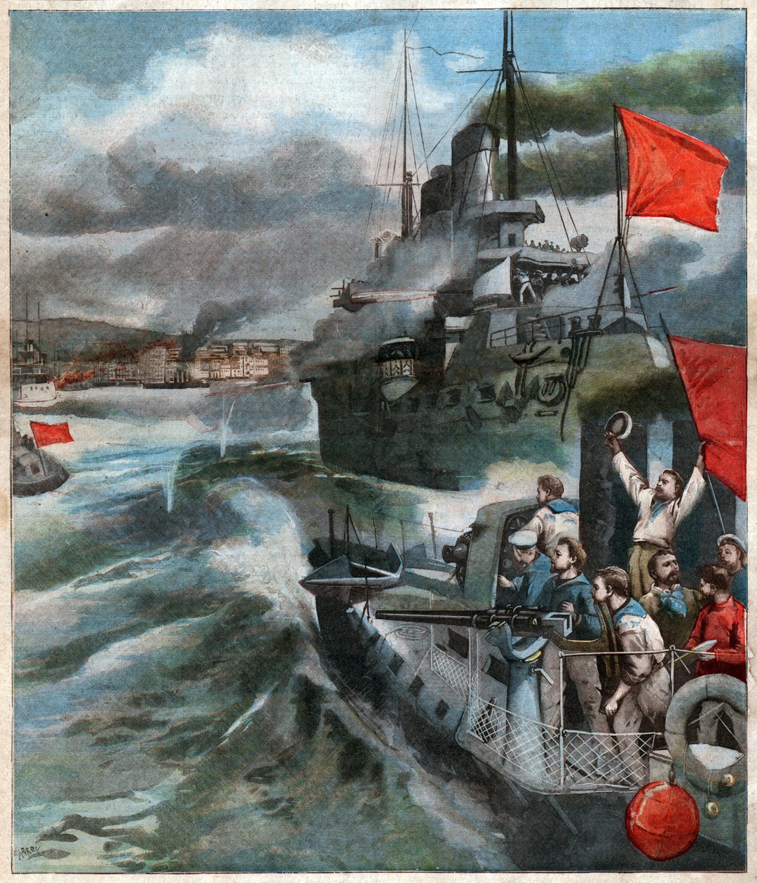 Mutiny of the Otchakov by John Pardon: Buy fine art print