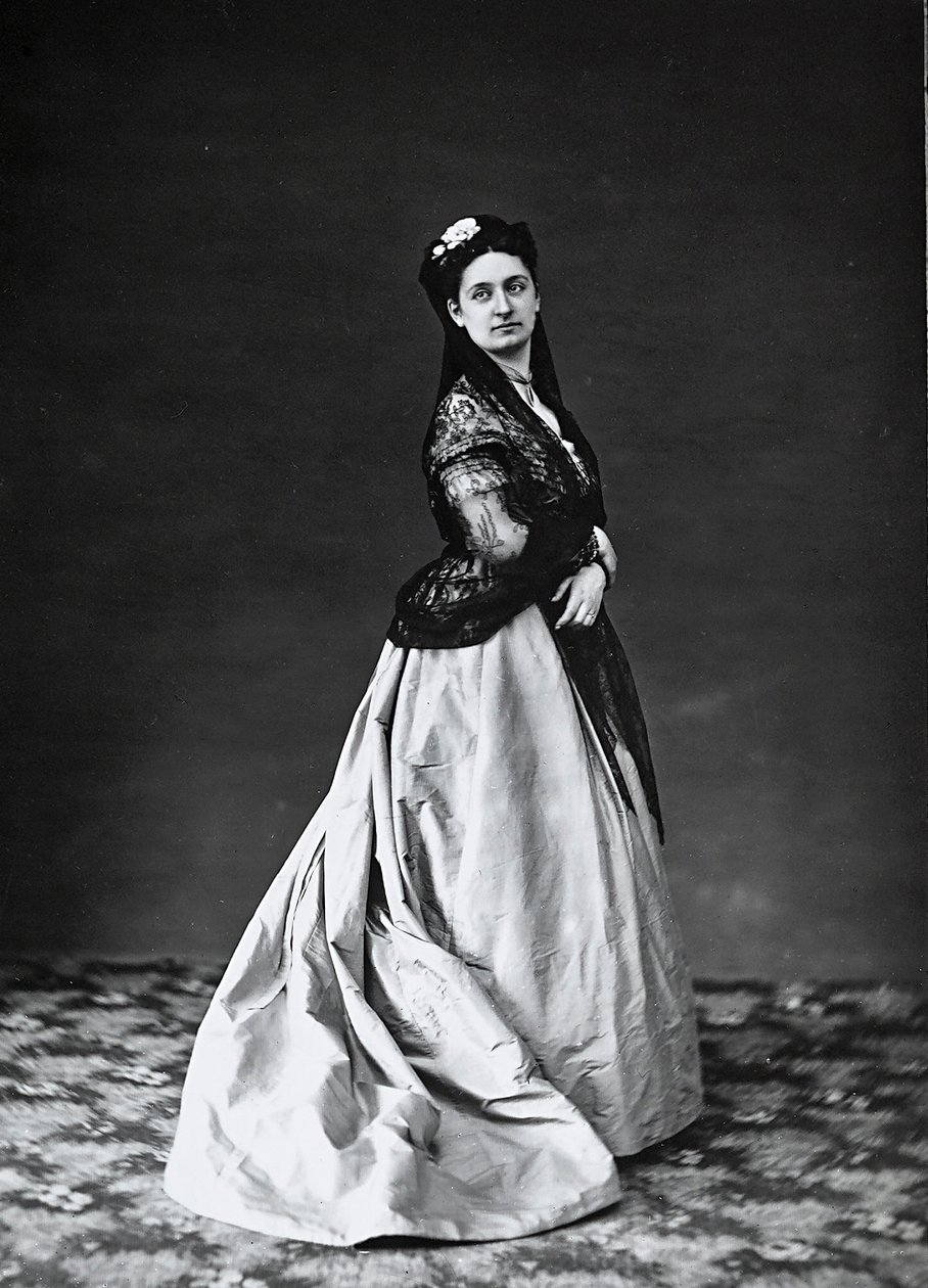 Portrait of Woman with Shawl by Henry Charles Fehr