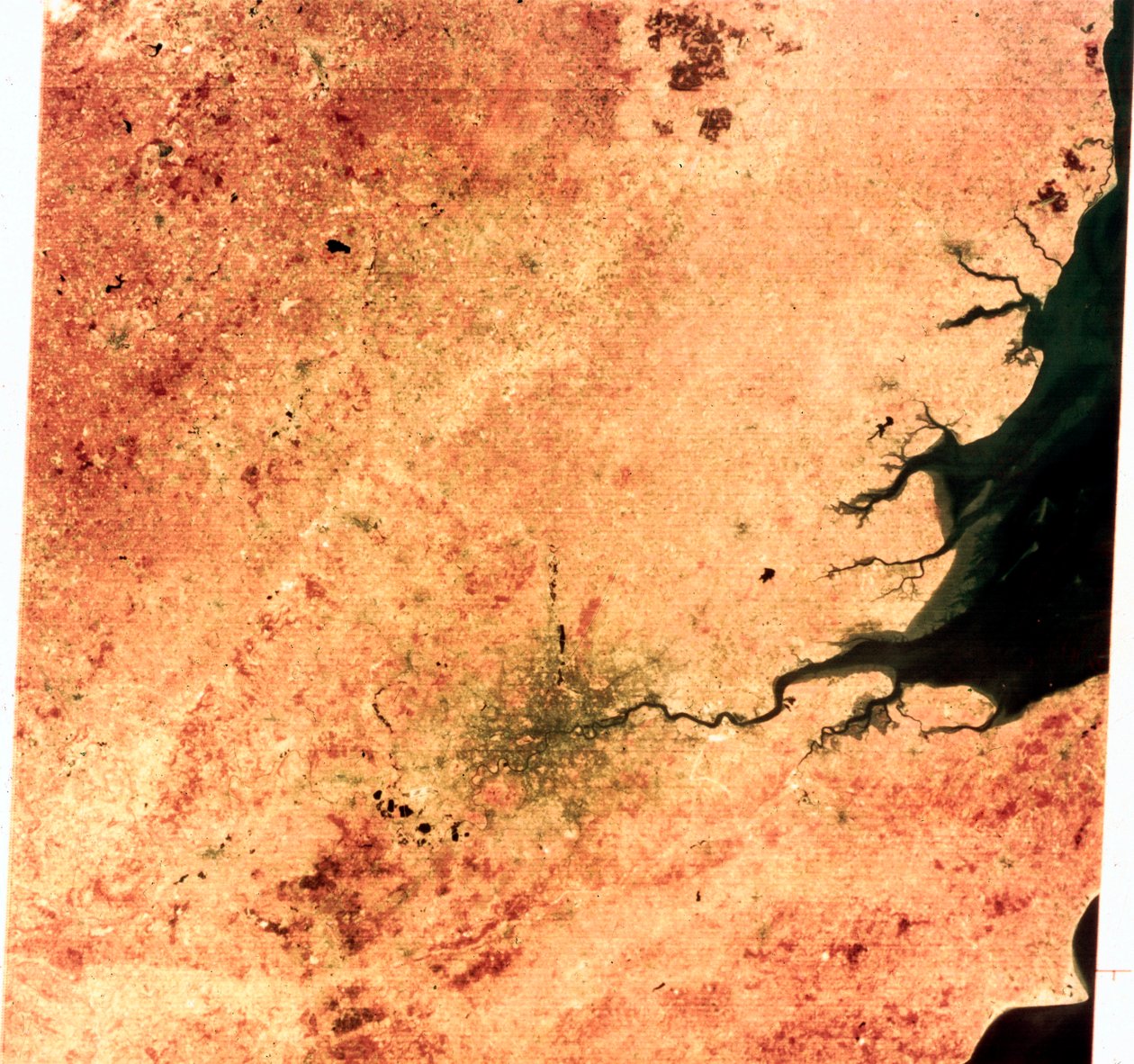 Landsat Image of South-East England