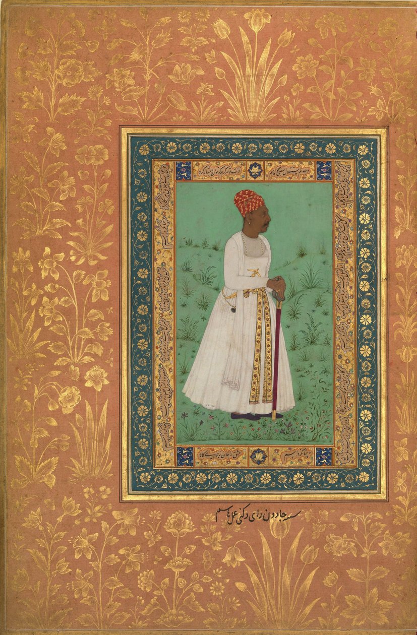 Portrait of Jadun Rai Deccani by Hashim: Fine art print