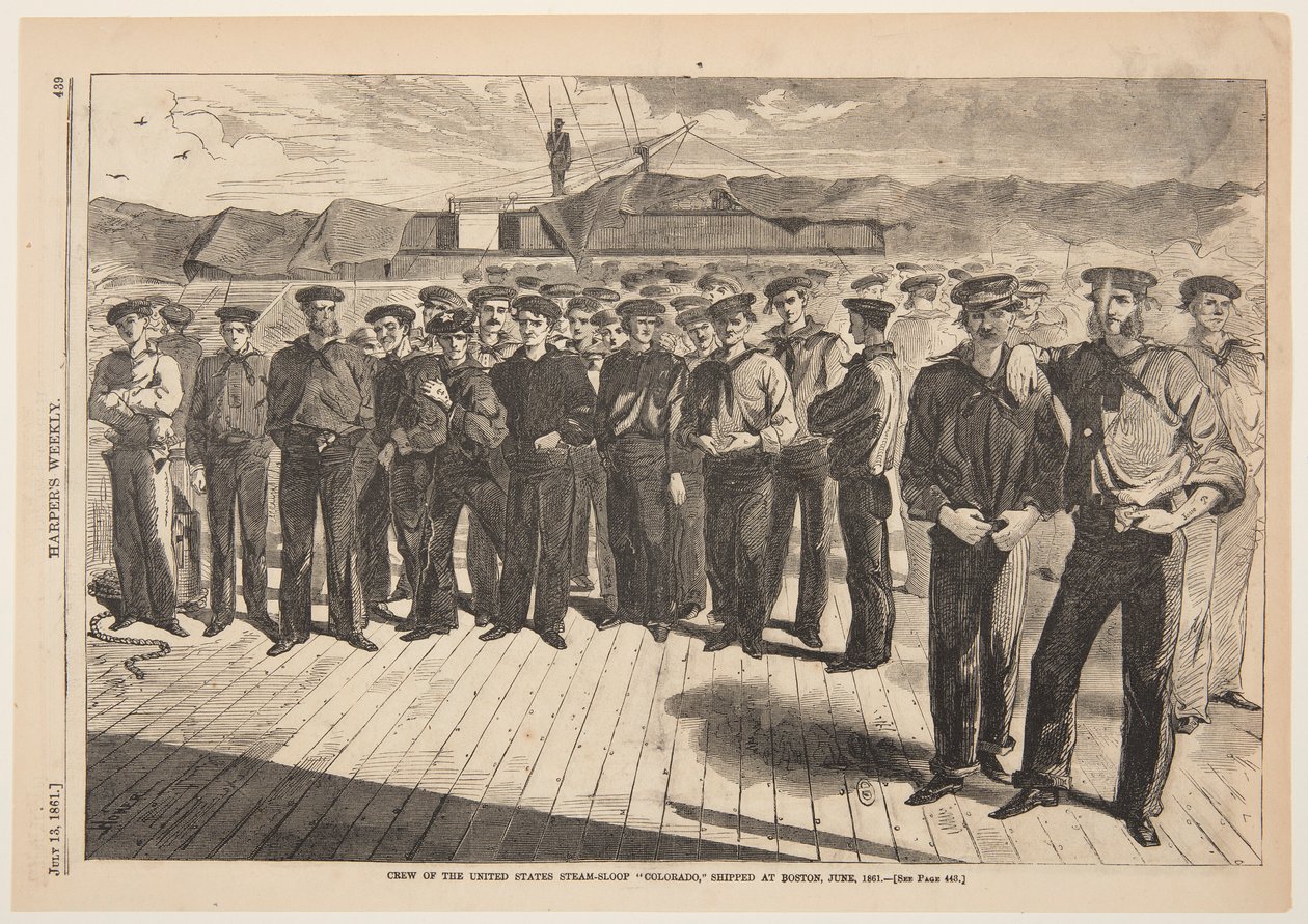 Crew of the U.S. Steam-sloop "Colorado," Shipped at Boston, June 1861 ...