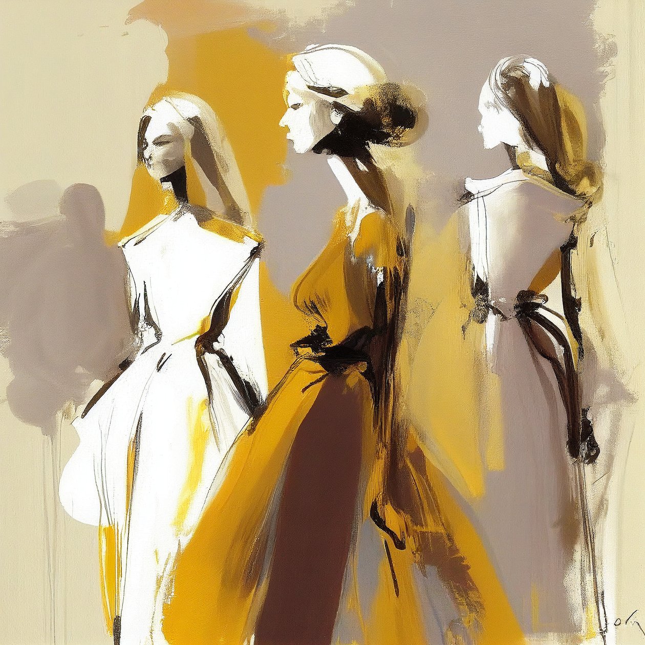 Minimalist Painting, Abstract Expressionism, Woman Painting