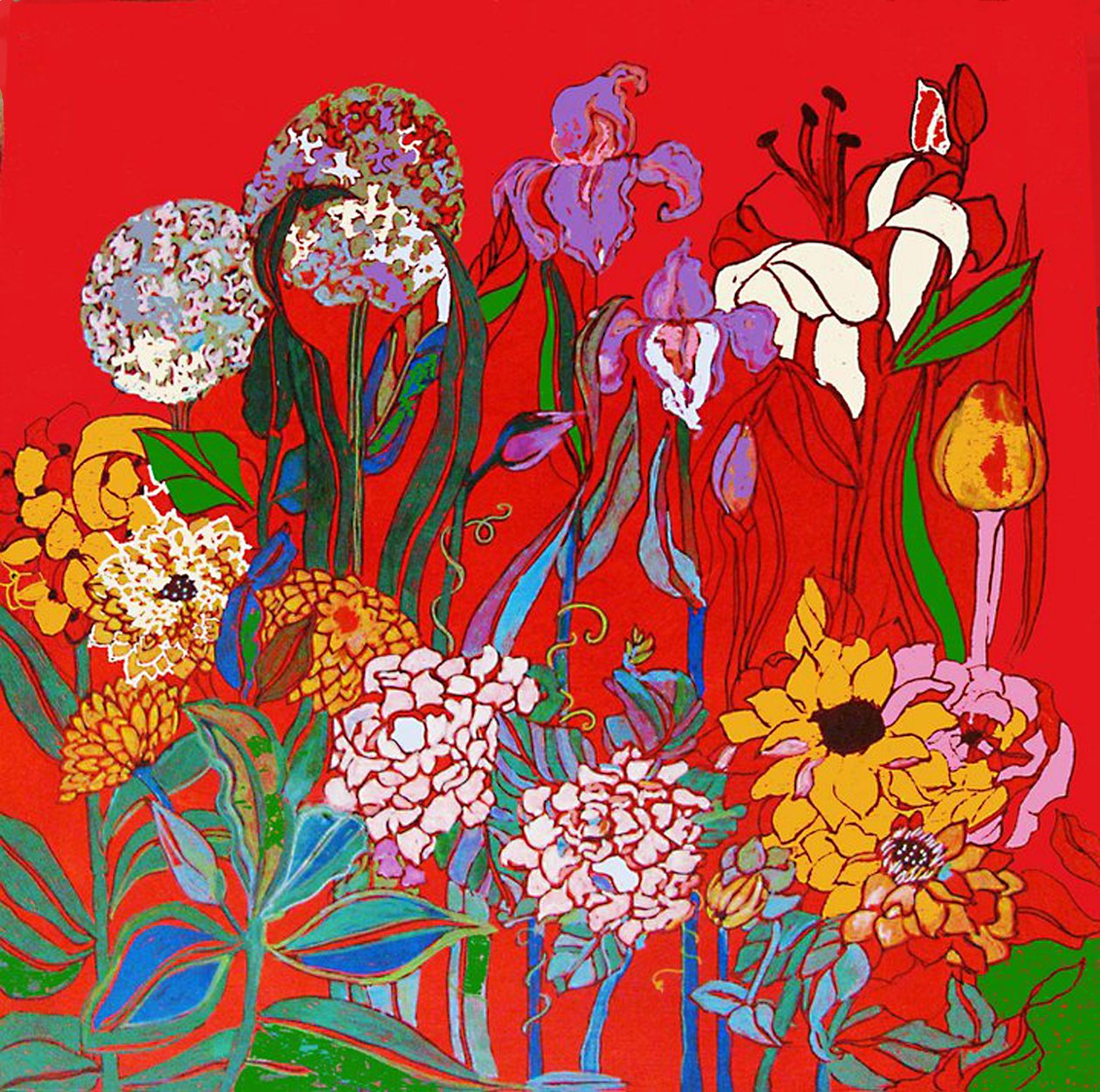 Flowers in Adiana's Garden by linda arthurs